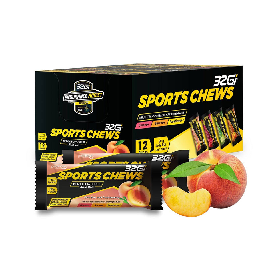 Sports Chews - Energy Sustaining Jelly Bar – 32Gi Global